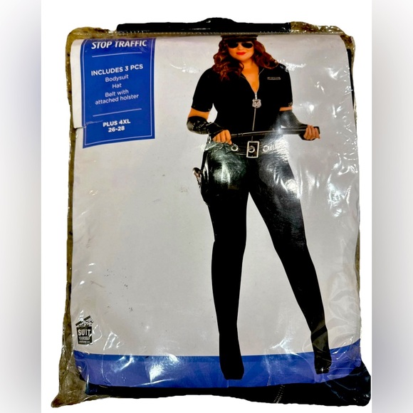 Other | Stop Traffic Police Costume Plus Size | Poshmark